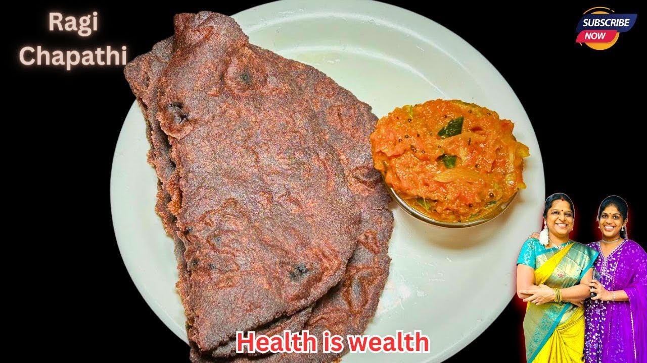 Healthy and Soft Ragi Chapathi Recipe / மிருதுவான ராகி சப்பாத்தி எப்படி ...
