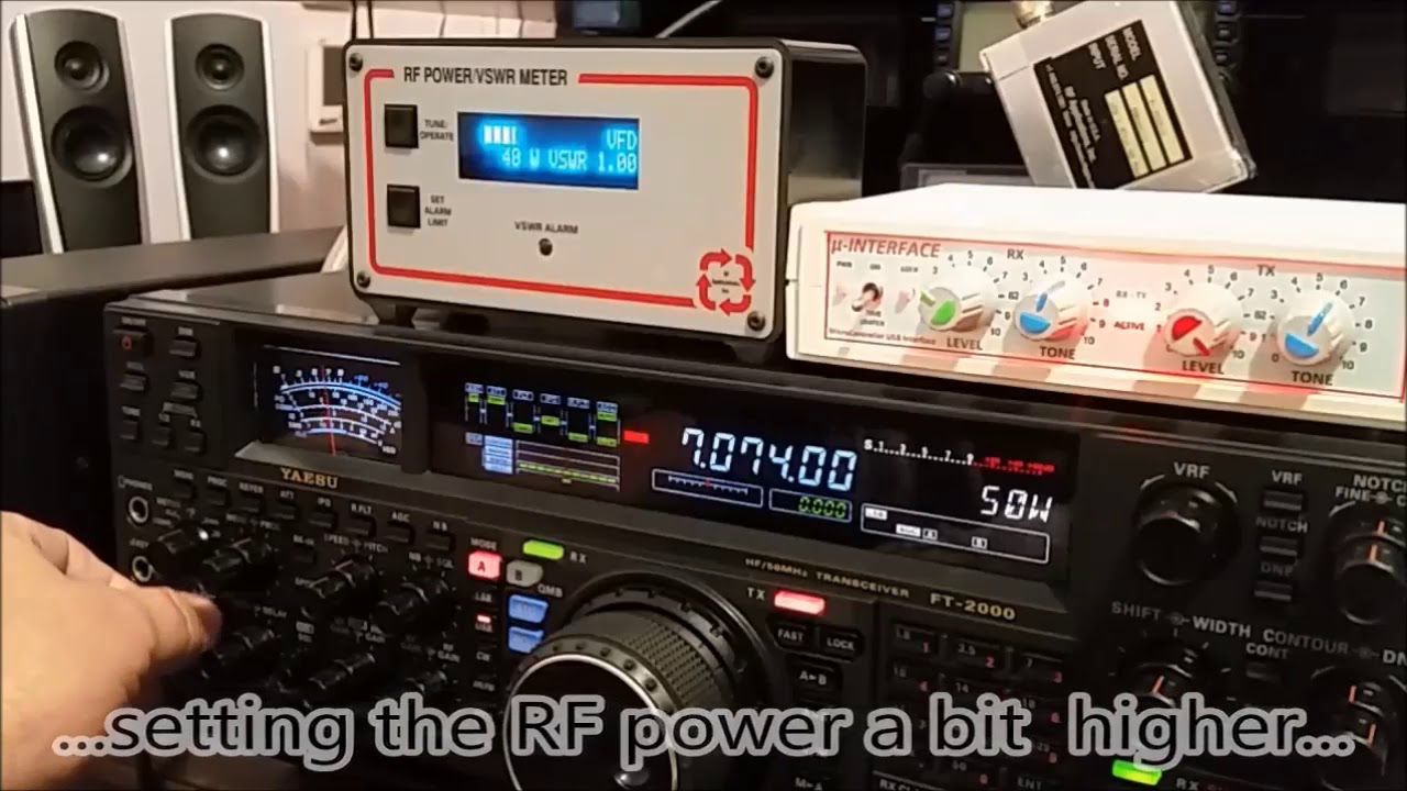 FT-2000D with μ-INTERFACE. Part#1. - YouTube