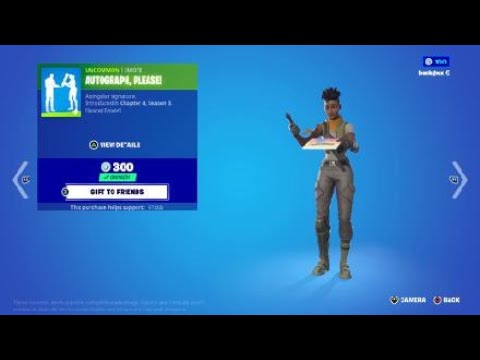 Autograph, Please! Emote - YouTube