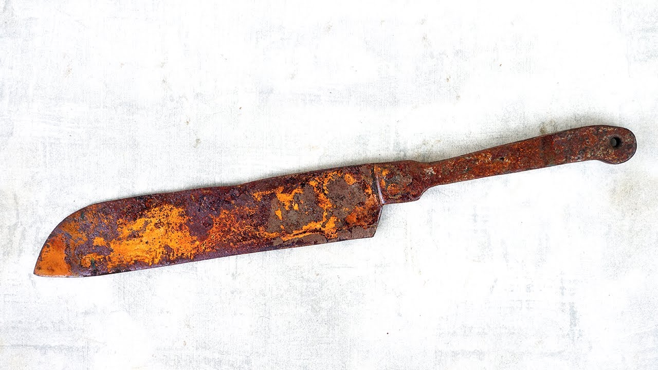 Restoration Rusty Strange Knife - YouTube