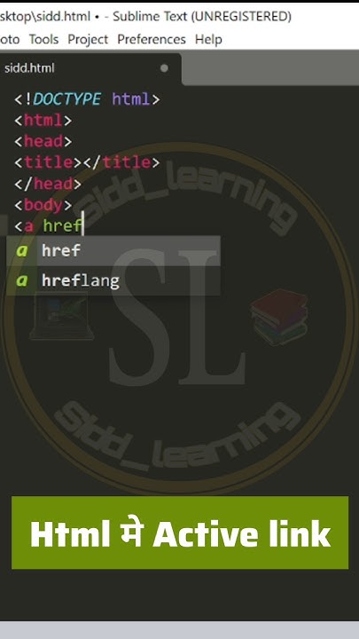 how to insert link in html|coding & tricks lover|html tag se active link lgana|| link in html ...