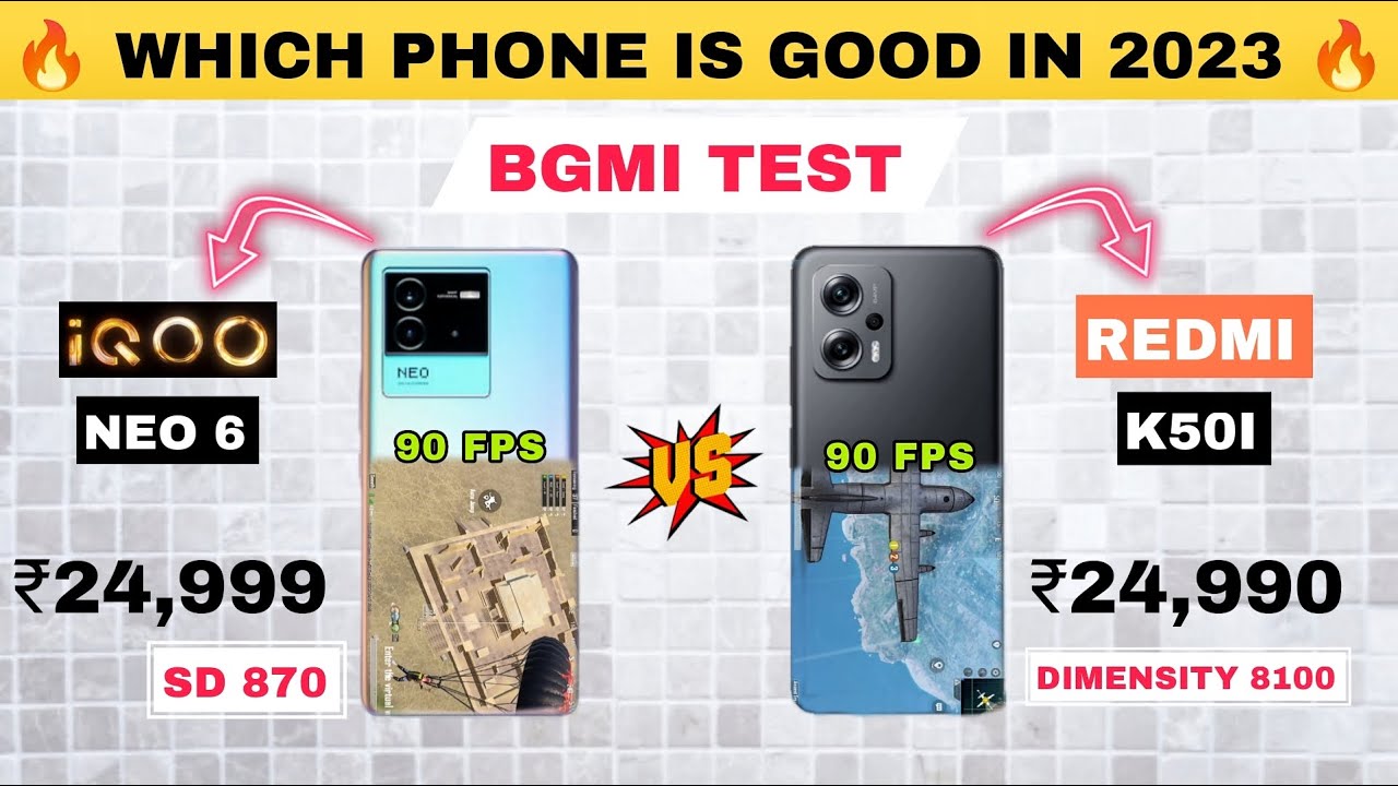 🔥REDMI K50I VS IQOO NEO 6 BGMI FPS TEST - UNBELIEVABLE - YouTube