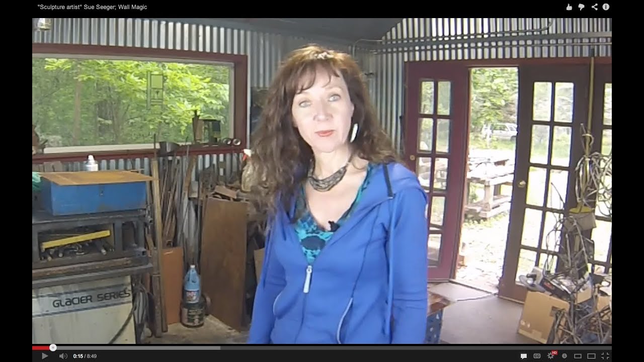 "Sculpture artist" Sue Seeger; Wall Magic - YouTube