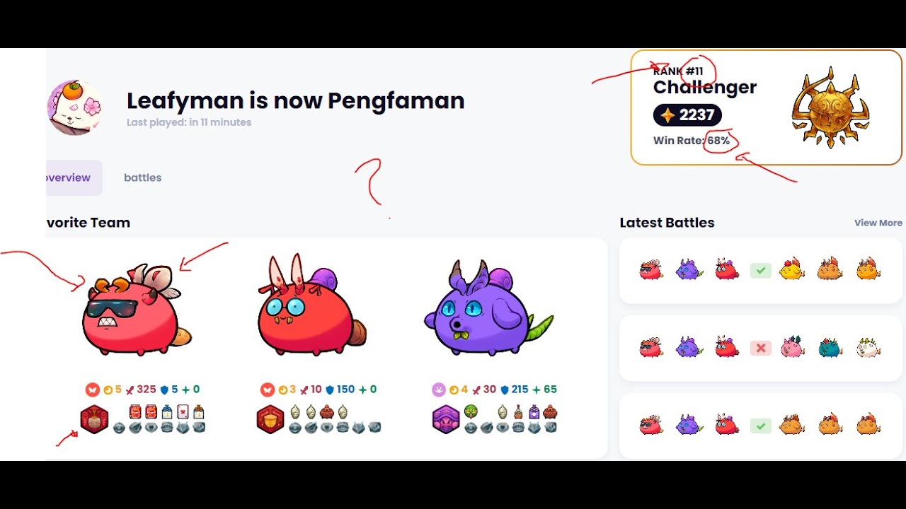 🐞STURDY figther TOP 11 💥 era EPICA SEASON 7 💯 AXIE INFINITY ORIGINS V3 ...