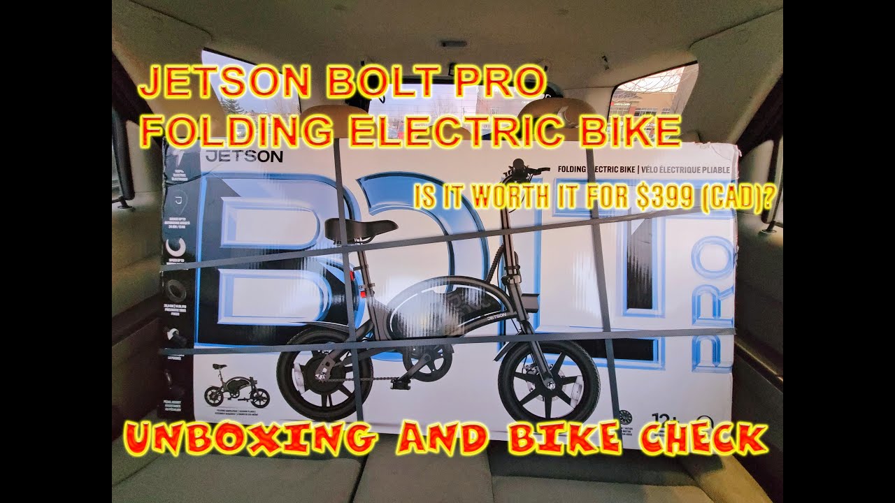 JETSON Bolt Pro Folding Electric Bike Unboxing and Bike Check - YouTube
