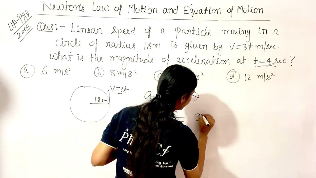 UP-PGT-PHYSICS | PYQ OF NEWTON'S LAW OF MOTION - 7 | GIC | - YouTube