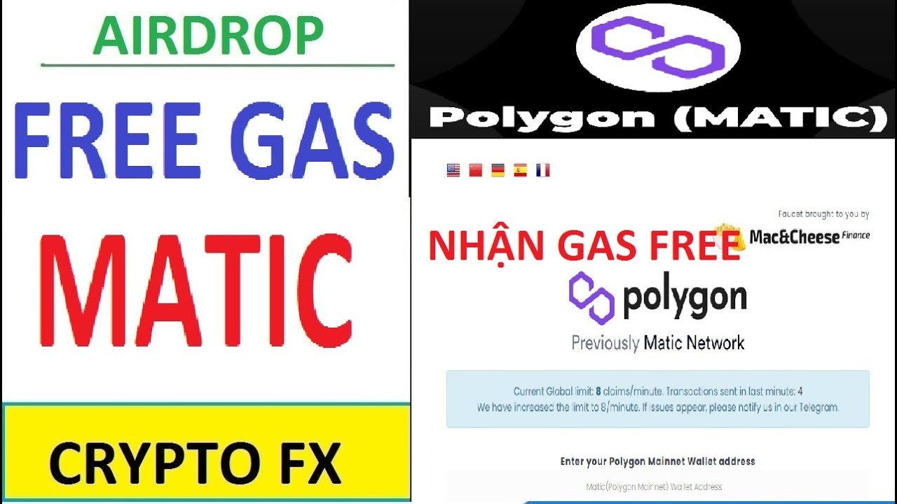 Crypto FX - Nhân gas Matic (Polygon) miễn phí - Vòi Matic làm phí gas ...