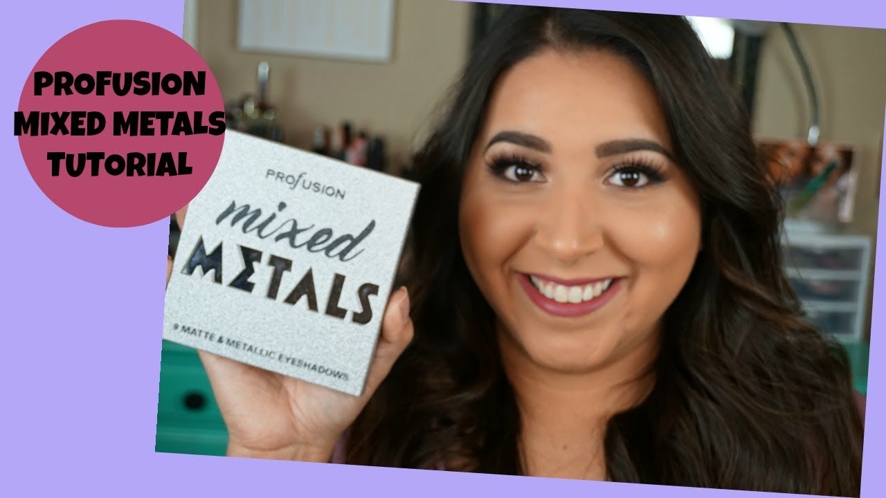 TUTORIAL- COOL TONED EYE LOOK USING THE PROFUSION MIXED METALS PALETTE ...