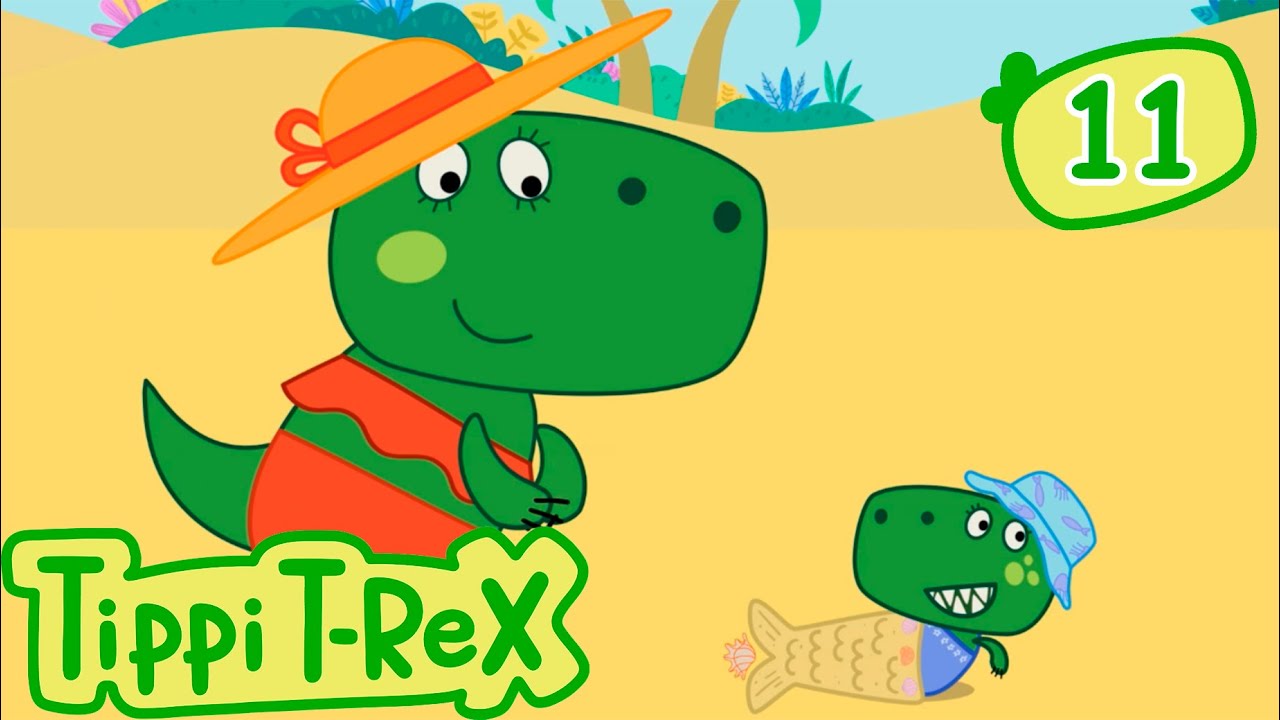 Tippi at the Beach AND MORE EPISODES OF TIPPI T-REX - YouTube