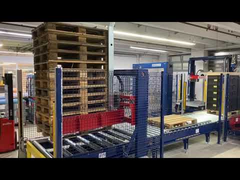 Empty Pallet Magazine and Dispenser - YouTube