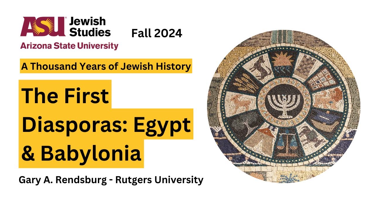A Thousand Years of Jewish History: “The First Diasporas: Egypt and ...