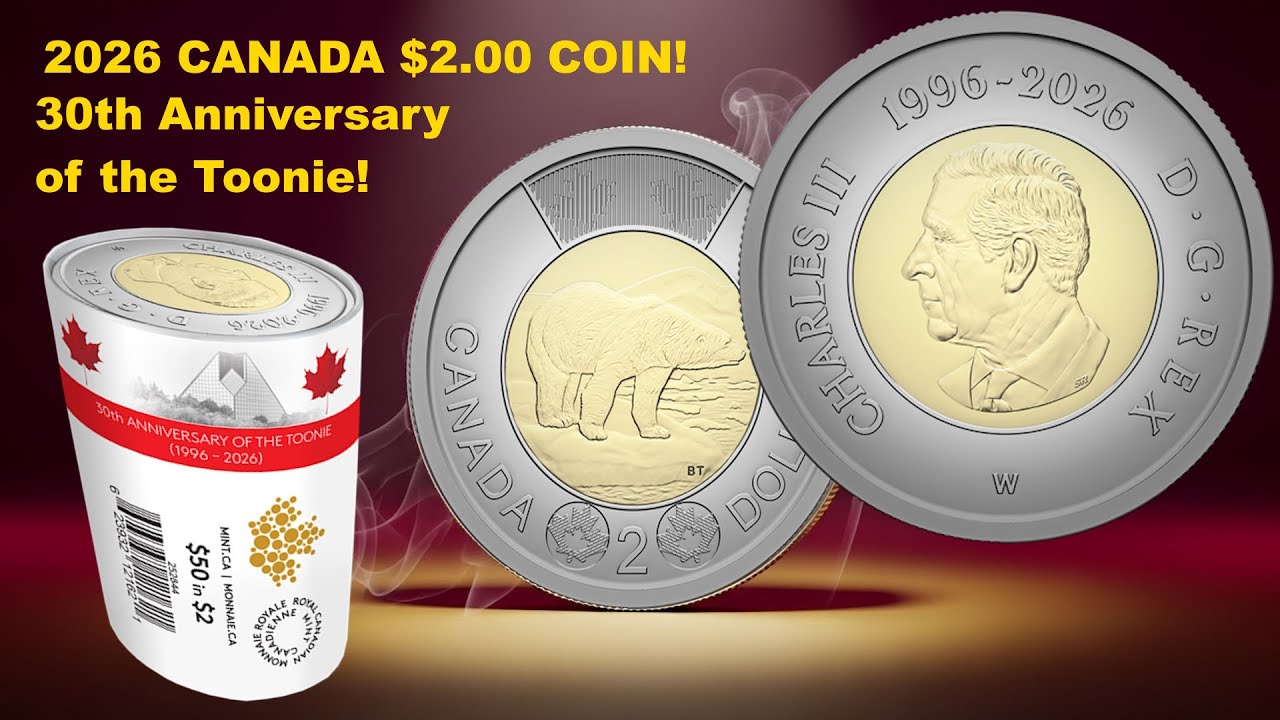 2026 Canada 2 Dollar Coin 30th Anniversary of the Toonie! - YouTube