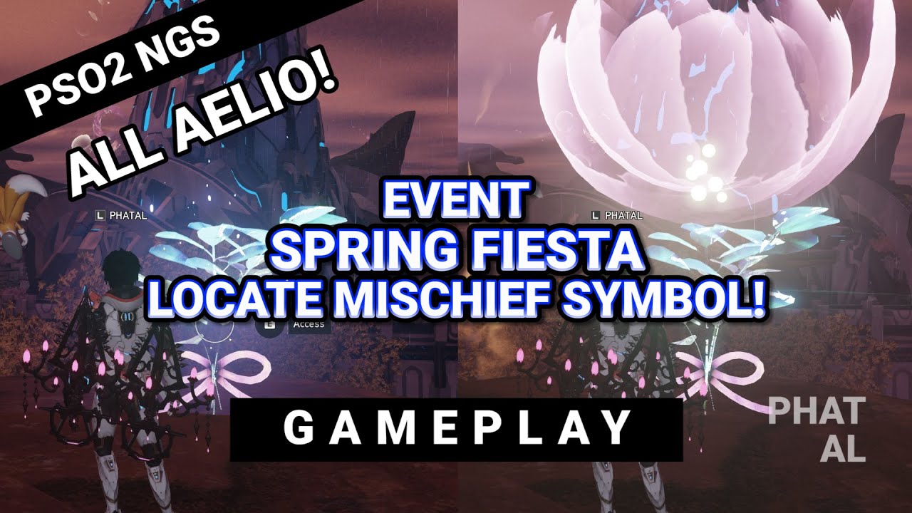 SPRING EVENT! AELIO LOCATE MISCHIEF SYMBOLS MYSTERIOUS HOLO PSO2 NGS ...