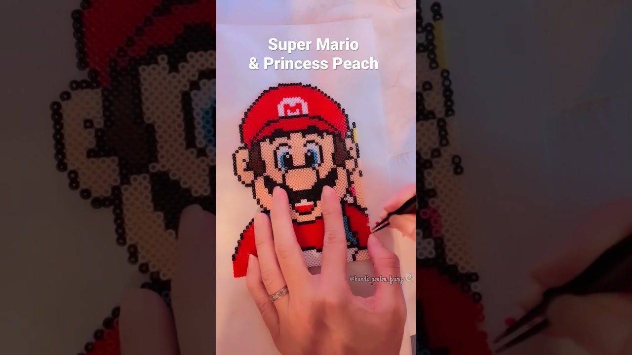 Super Mario Princess Perler Beads