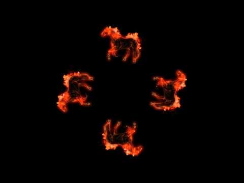 3d Hologram Horse on fire for Hologami