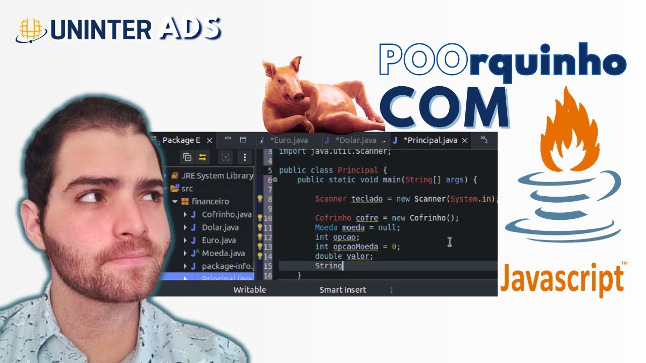 Vamo codaaaaaaar - Trabalho de POO ADS Uninter (cofrinho com JAVA) - YouTube