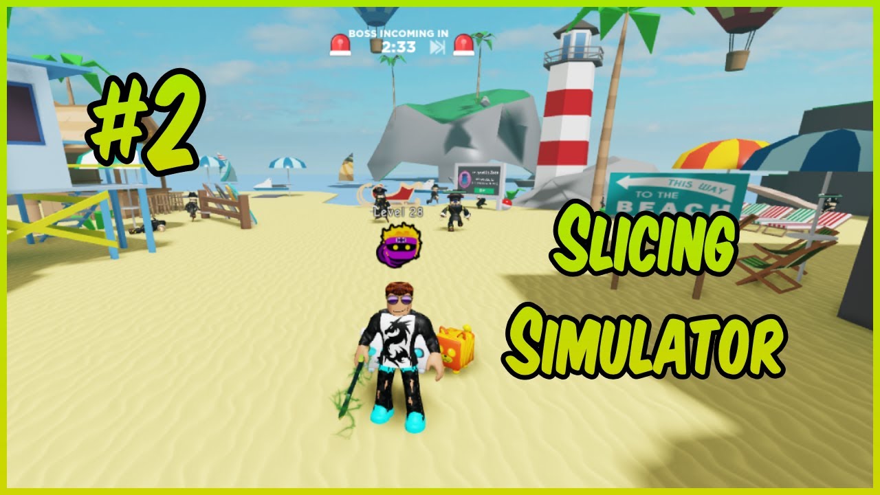 Becoming Max Level Slicer in Slicing Simulator Roblox #2 - YouTube