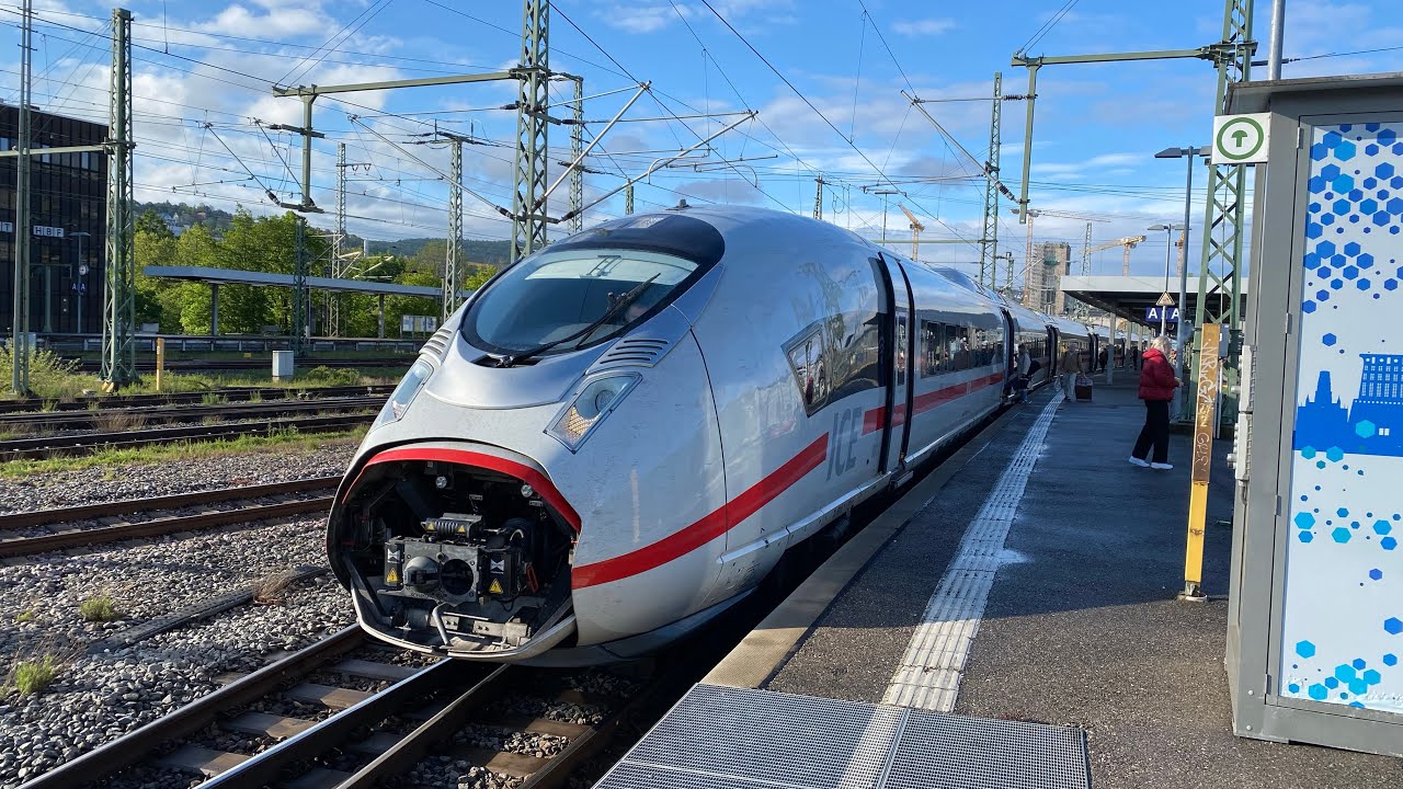 Im ICE 3 neo Br 408 als ICE 1012 von München Hbf nach Stuttgart Hbf mit ...