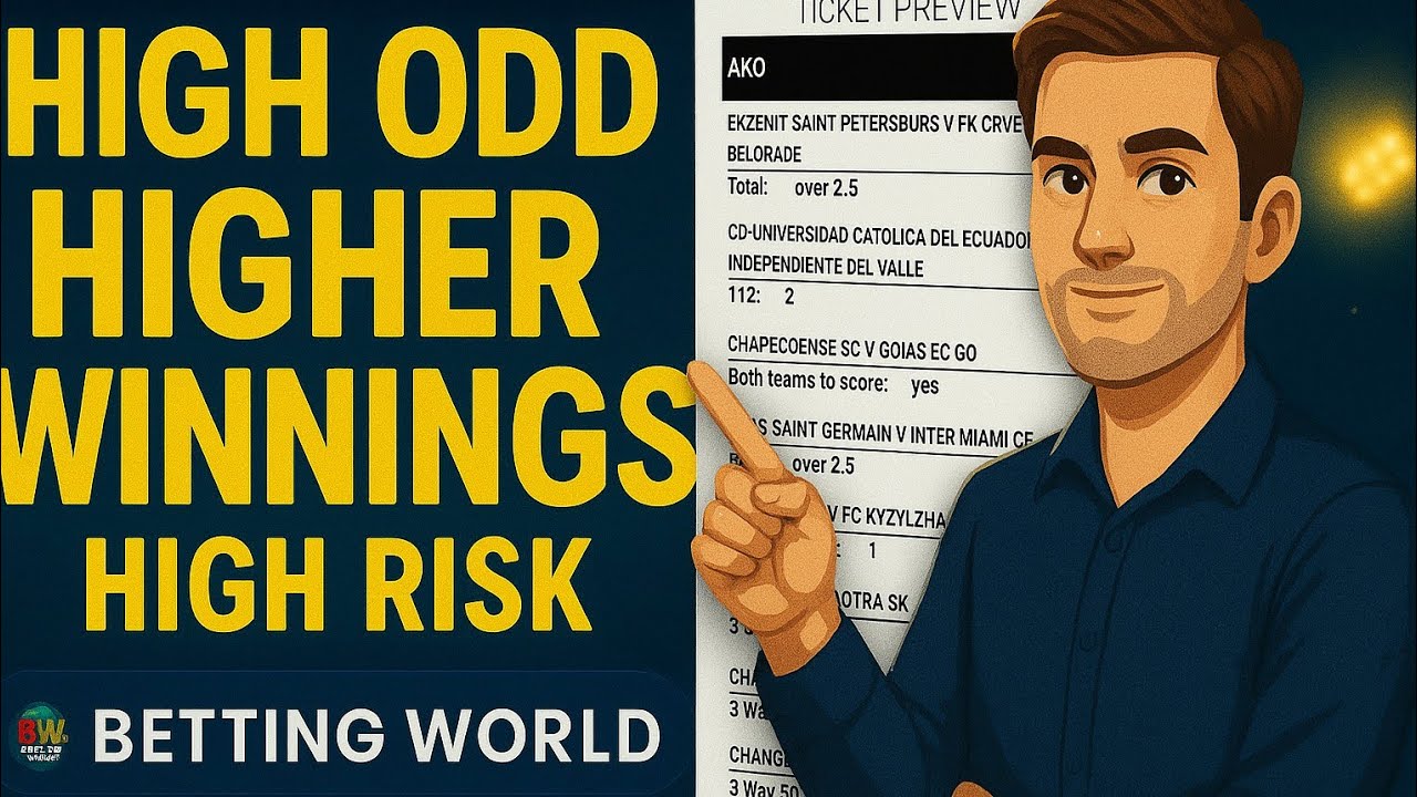 54+ ODDS | HIGH ODDS HIGH RISK | Betting Tips And Prediction #football ...