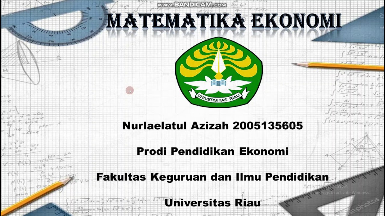 Contoh Penyelesaian Soal Marginal Cost (fungsi turunan) - YouTube