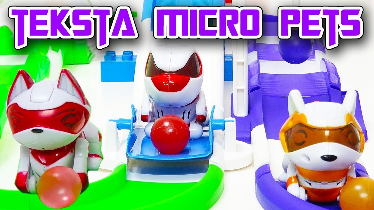 Teksta Micro Pets Adventure Park Playset Dino, Kitty and Raccoon - YouTube