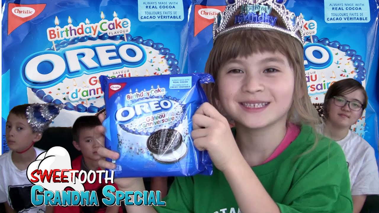 Birthday Cake Oreos - Sweet Tooth Grandma Special 05 - YouTube