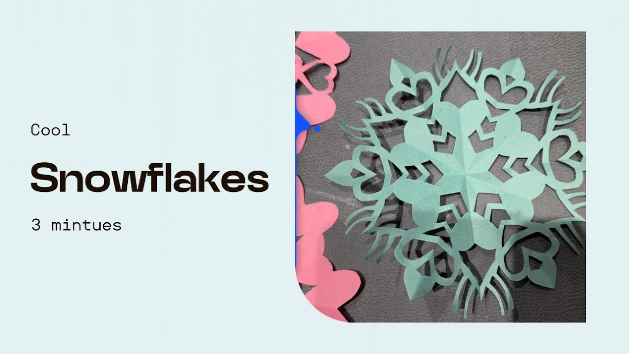 How to Make A4 Paper Snowflake Decor in 3 Minutes | DIY Papercut Art ...