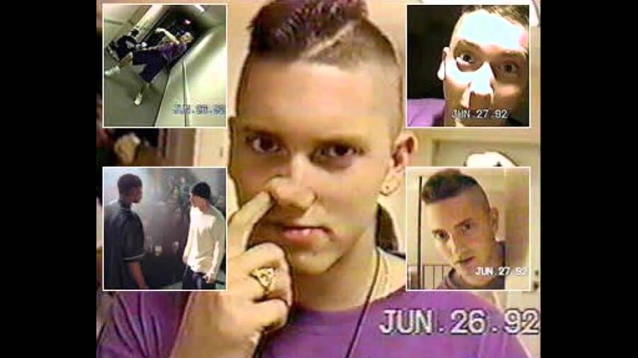 Relatively rare, young "Infinite"-Era picture of Eminem. : Eminem