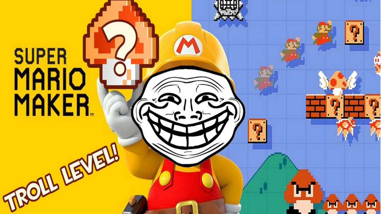 Super Mario Maker part 2 Making a Troll Level - YouTube