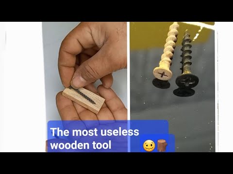 The most useless wooden tool - YouTube