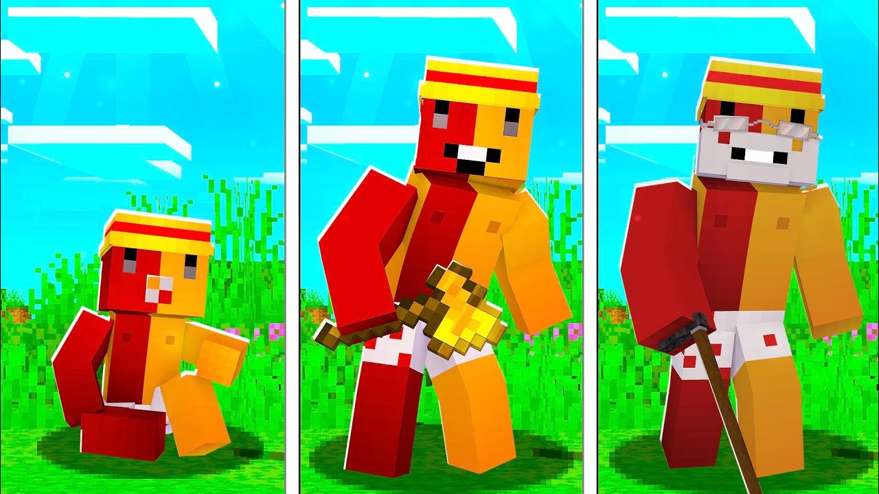 CICLO DE VIDA DO GELEIA - MINECRAFT - YouTube