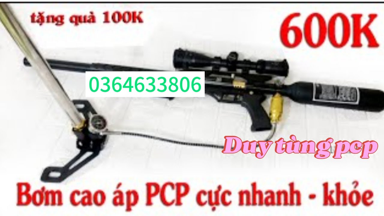 Bơm cao áp pcp bơm nén khí pcp bơm siêu nhẹ dùng bền. - YouTube