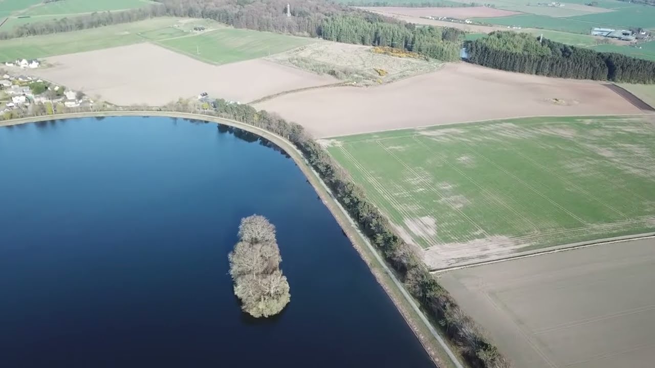 Monikie country park from the air - YouTube