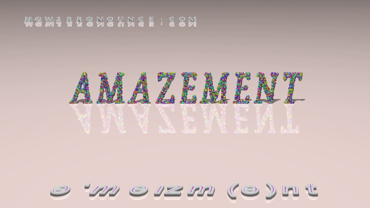 amazement - pronunciation + Examples in sentences and phrases - YouTube