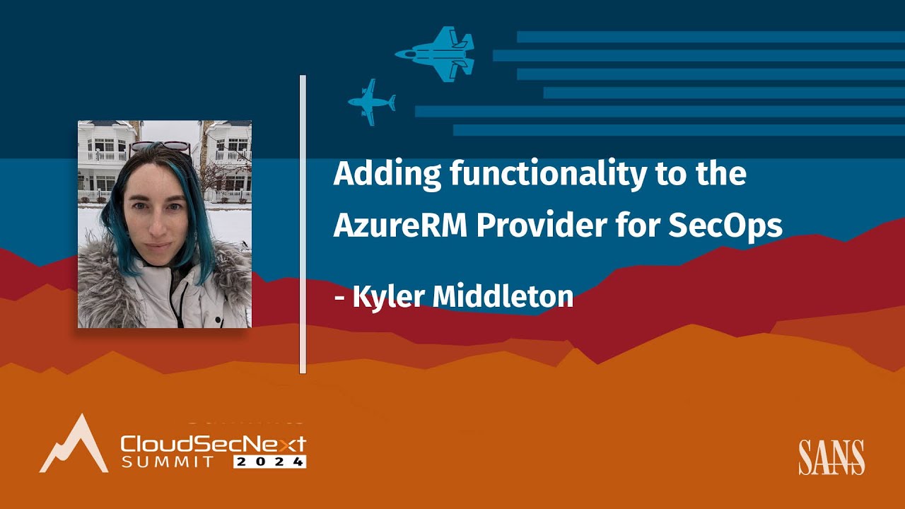 Adding functionality to the AzureRM Provider for SecOps - YouTube