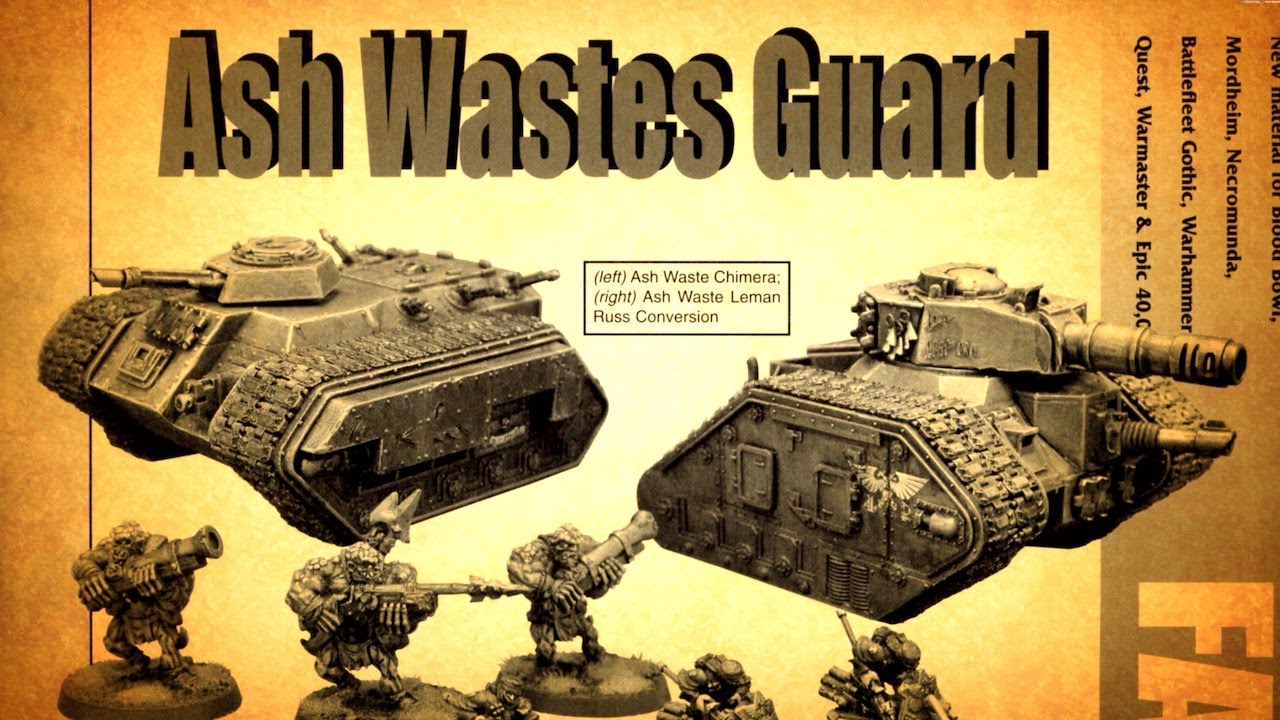 Ash Wastes Imperial Guard Army Bundle from 2001 - YouTube