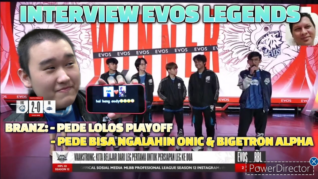 INTERVIEW EVOS LEGENDS. EVOS TAZZ TAUNTING KE RBL AUDYTZY. EVOS REVENGE ...