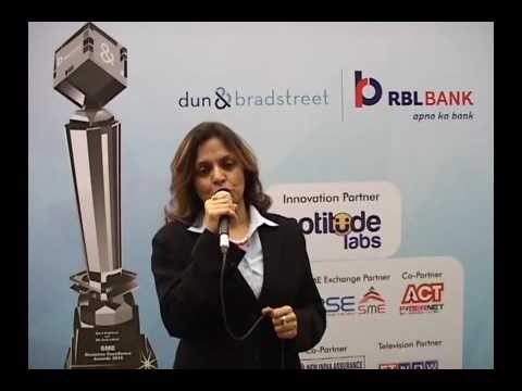 Ms. Deepa Sayal at Dun & Bradstreet SME Business Excellence Awards 2016 ...