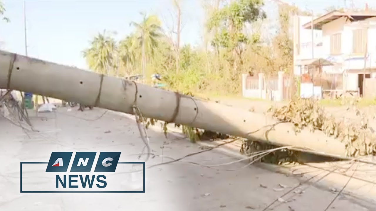 NGCP working to restore power lines in typhoon-hit areas | ANC - YouTube