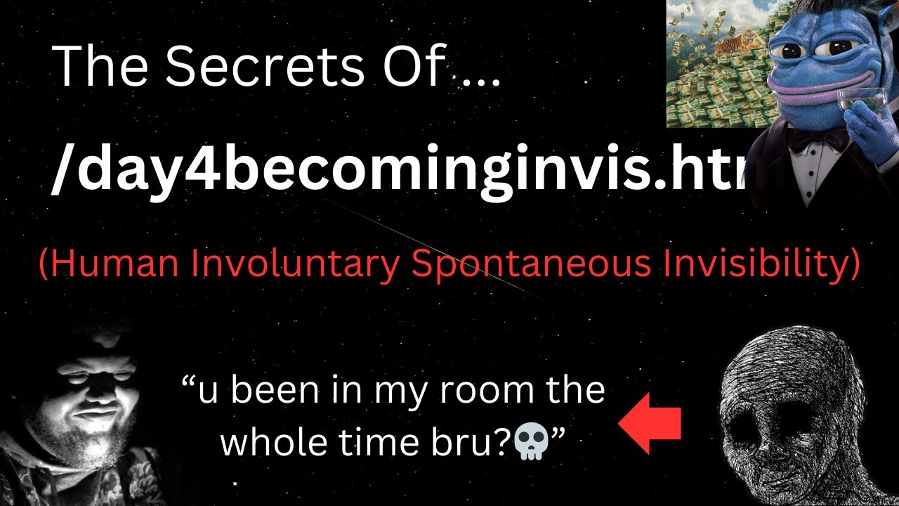 This old website teaches you how to become invisible - YouTube