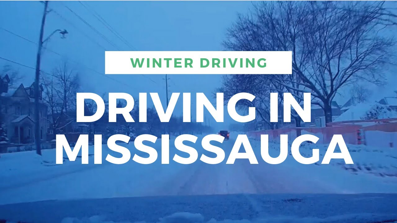 Morning drive in Mississauga Ontario Full of snow | Winter 2021 - YouTube