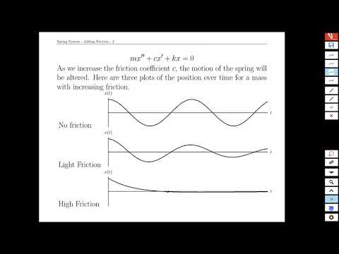 Topic 10-4 Spring System-Adding Friction - YouTube