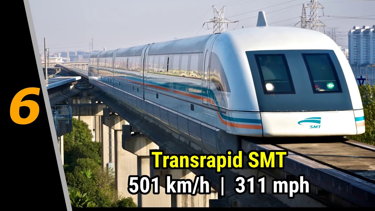 10 Fastest Trains in the World ¦ Max speed 603 km ⁄h 375 mph - YouTube