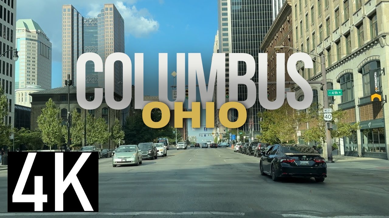 Driving in Columbus, Ohio & The Ohio State University Area in 4K ...