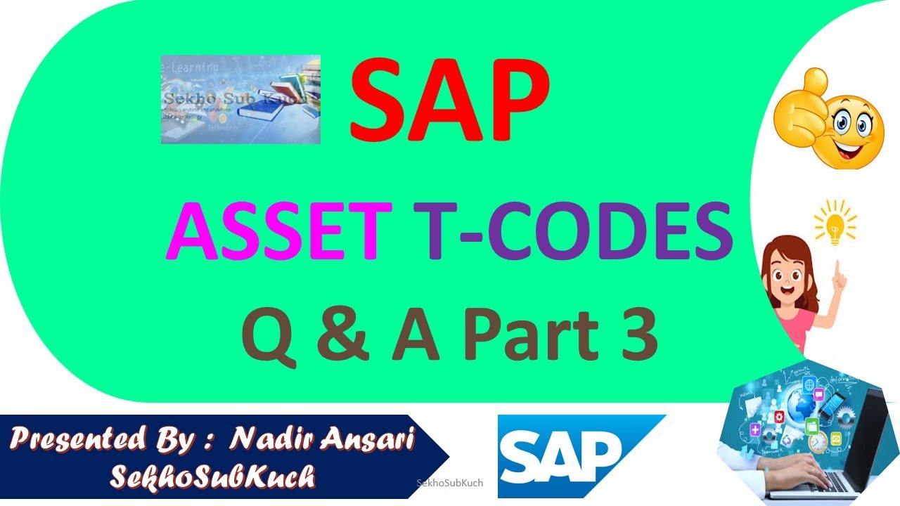 SAP Most Important Asset Management T-Codes Question and Answer Part 3 ...