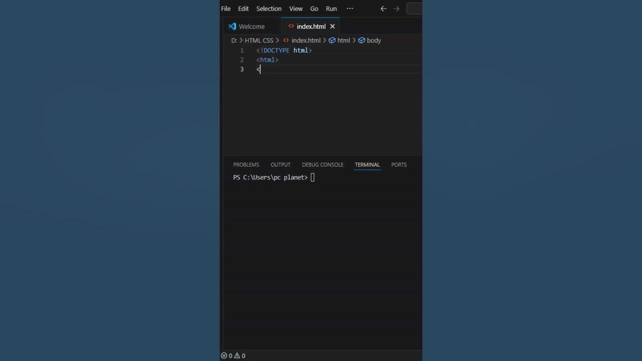 Hello World Web page using HTML #html #coding #webdevelopment #website - YouTube