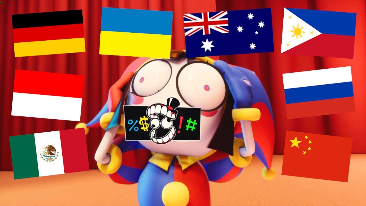 Pomni swearing in DIFFERENT LANGUAGES (THE AMAZING DIGITAL CIRCUS ...