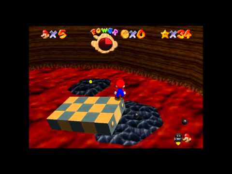 SM64 - Hot-Foot-It into the Volcano [TAS] (0x A Presses) (49''5) - YouTube