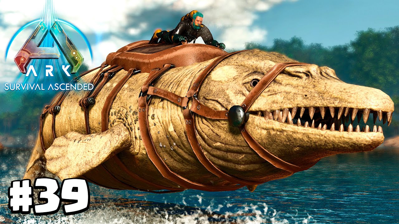 DOMEI MEU DINO AQUÁTICO PREFERIDO, O BASILOSSAURO!- ARK: SURVIVAL ...