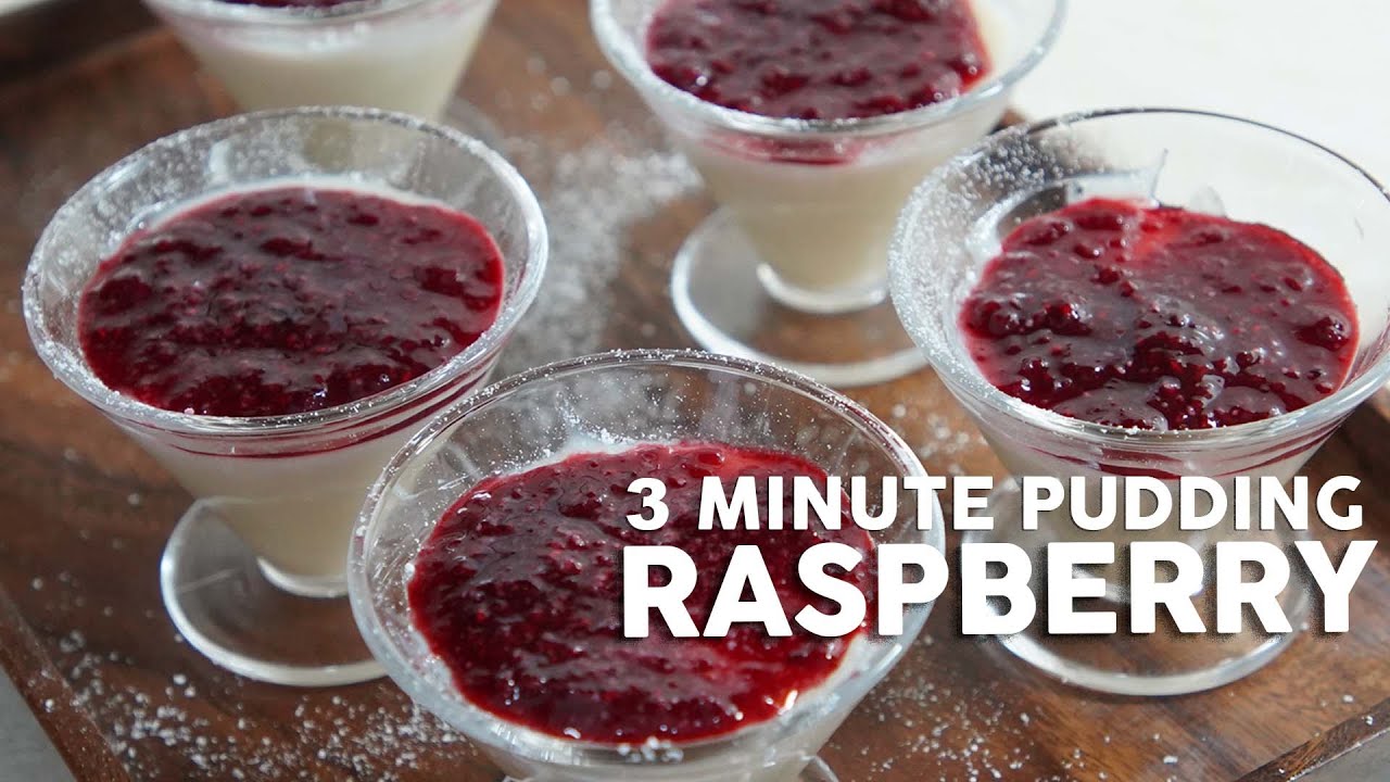 3 MINUTE RASPBERRY PUDDING HD 1080p - YouTube